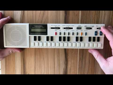 Realistic Concertmate 200 Portable Mini Synth Vintage 1980'S | Reverb