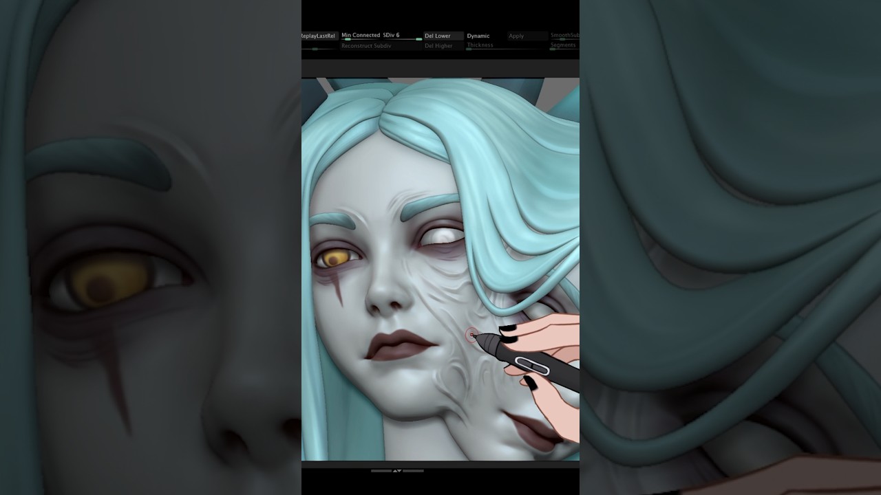 Polypaint process #art #3dartist #3dart #3d