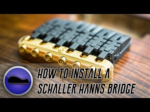 Schaller Hannes 7-string Guitar Bridge Black Chrome | Reverb