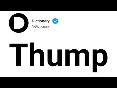 Thump Meaning In English