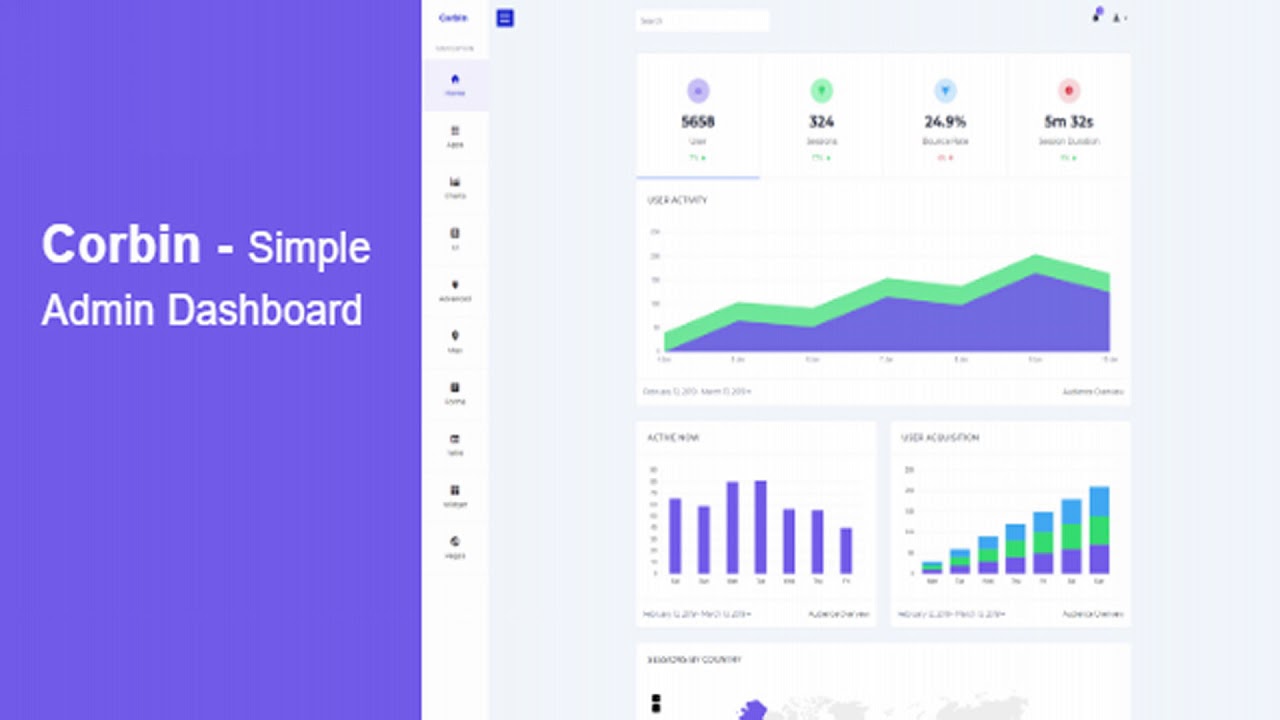 Corbin - Simple Admin Dashboard | Themeforest Website Templates and Themes