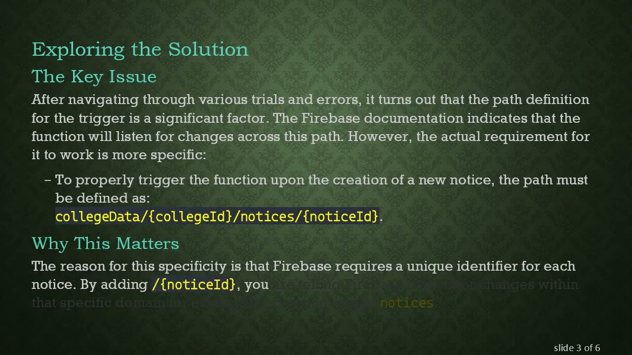 Troubleshooting Firebase Cloud Functions: Why Your Function Isn't Triggering