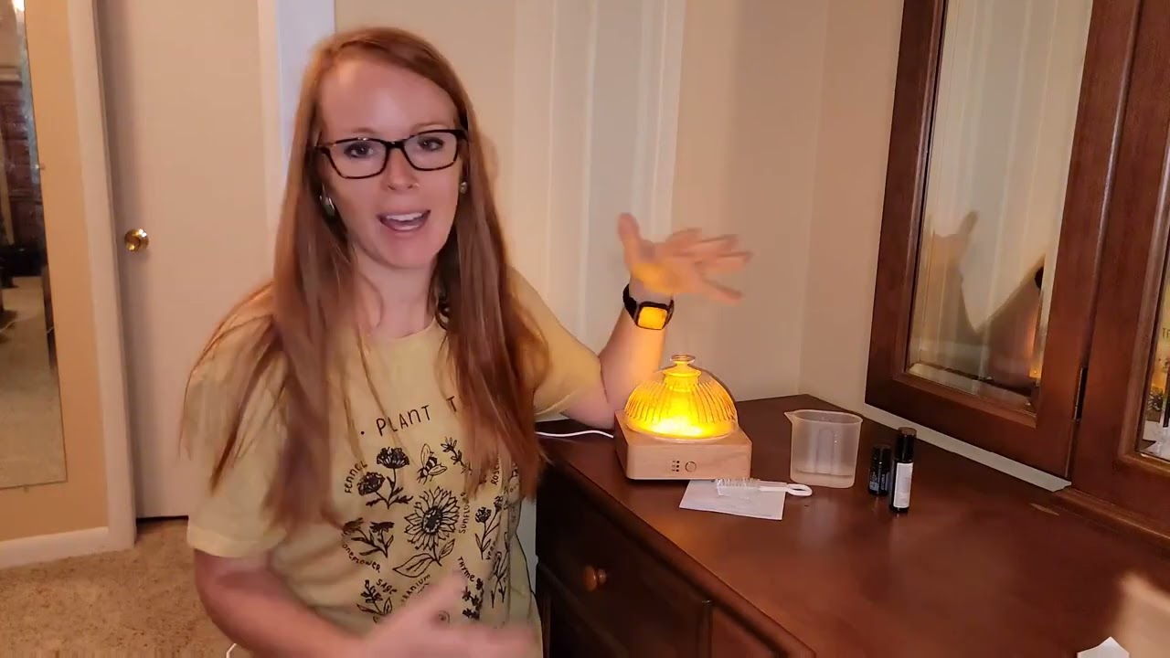 Glass Essential Oil Diffuser, 200ml Large Glass Reservoir & Wood Base Review