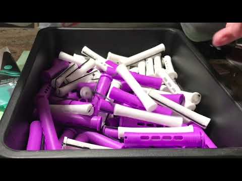 Beginners: How to set up a salon station with perm rods and end papers
