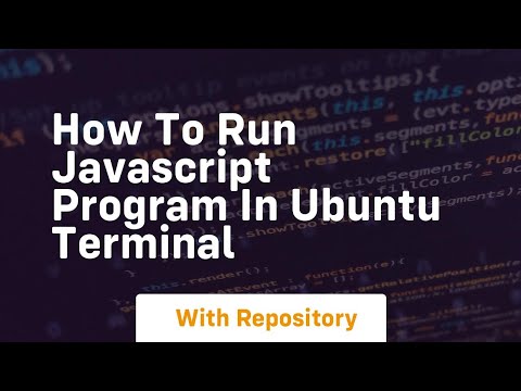 How to run javascript program in ubuntu terminal