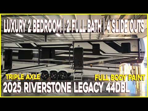 2025 Riverstone Legacy 44DBL Luxury Two Bedroom Fifth Wheel by Forestriver at Couchs RV Nation