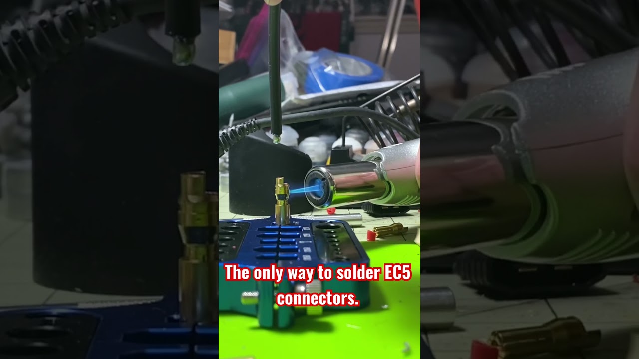 The only way to solder EC5 connectors.