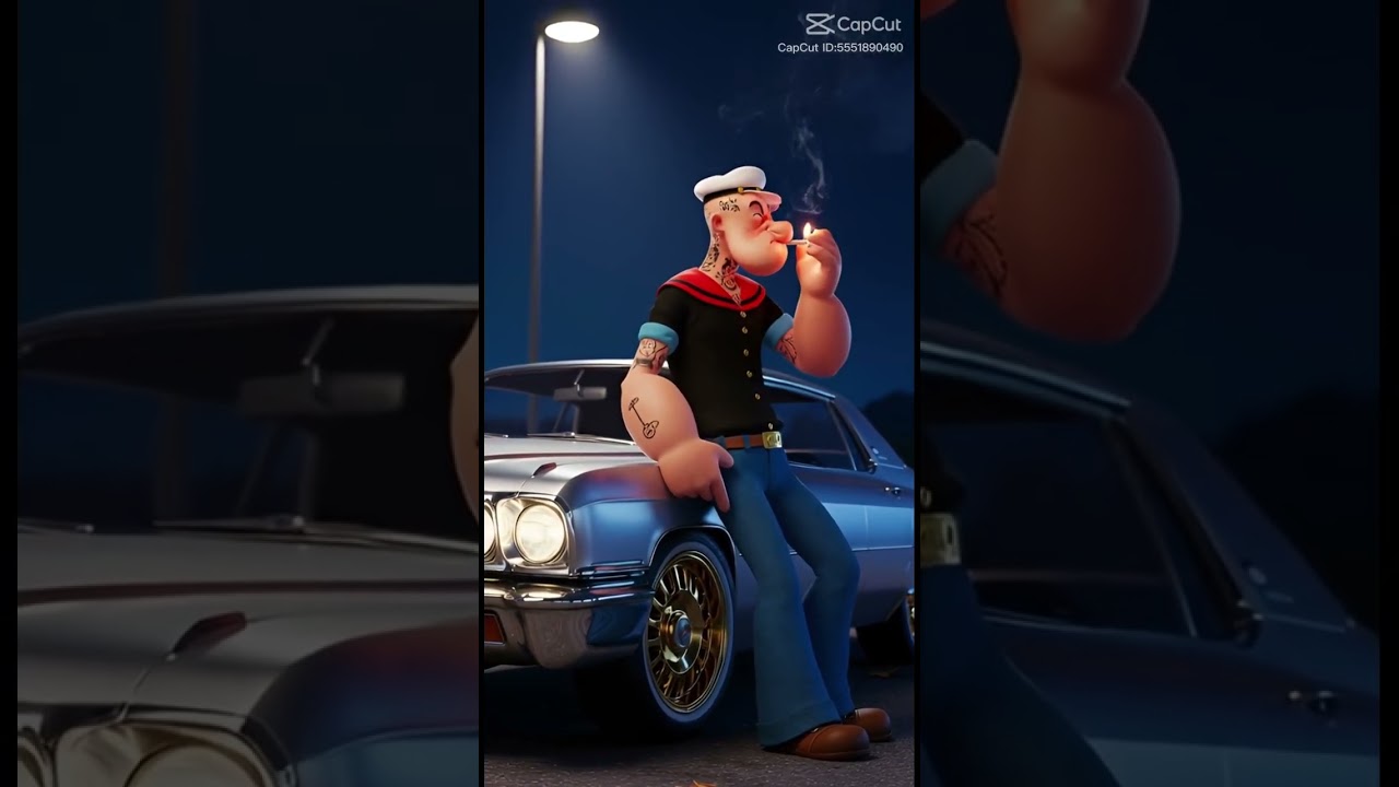 Popeye the sailor man CapCut template