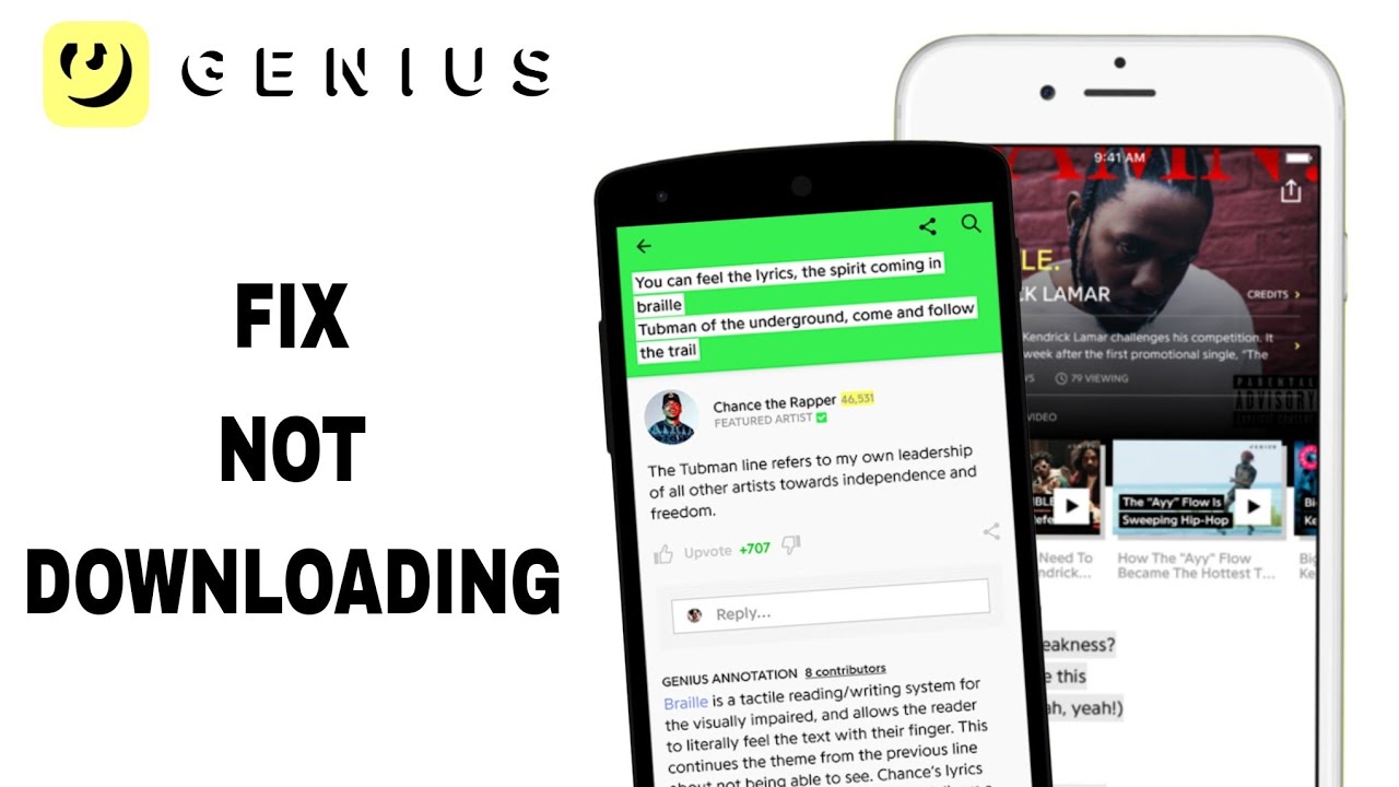 How To Fix And Solve Not Downloading On Genius - Song Lyrics App | Final Solution