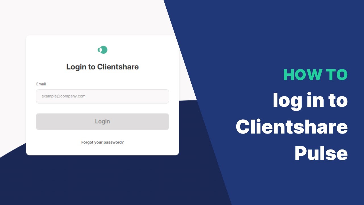 How to log in to Clientshare Pulse