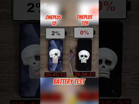 🔋ONEPLUS 12 VS ONEPLUS 12R BATTERY🪫TEST