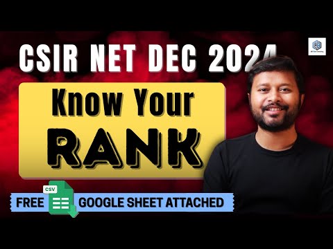 Rank Prediction from CSIR NET Scorecard | FREE Google Sheet Attached | All 'Bout Chemistry