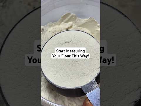 Don't Ruin Your Recipes! Learn This Flour Measuring Tips #bakingtips #baking101 #learntobake #flour