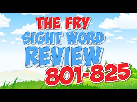 Fry Sight Word Review | 801-825 | Jack Hartmann