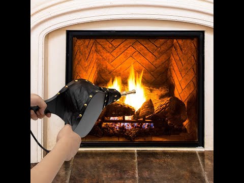 Amagabeli Fireplace Bellows Large Wood Air Blower Cast Nozzle for Outdoor Camping BBQ Grill