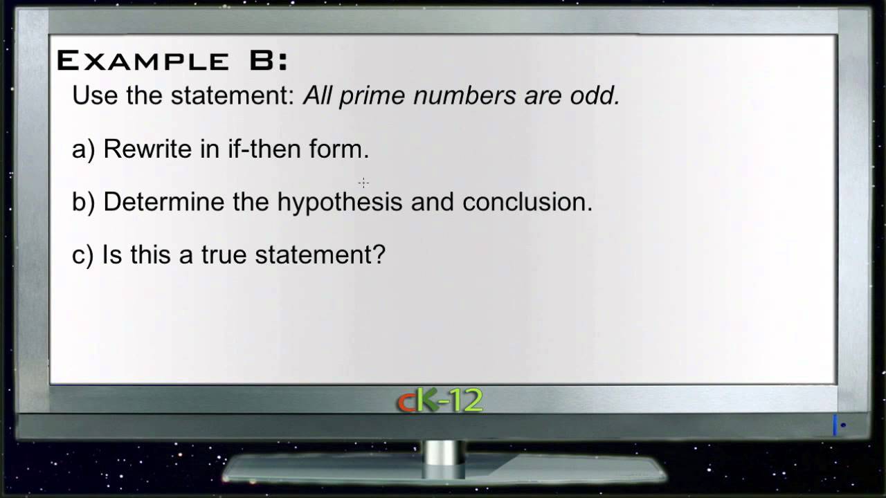 If - Then Statements: Examples (Basic Geometry Concepts)