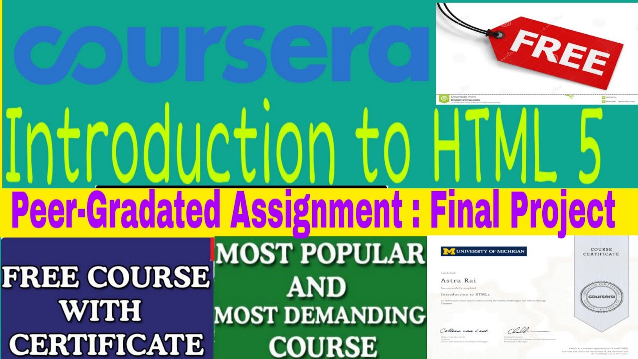 COURSERA HTML5 || Peer-gradated Assignment : How to  upload final project.