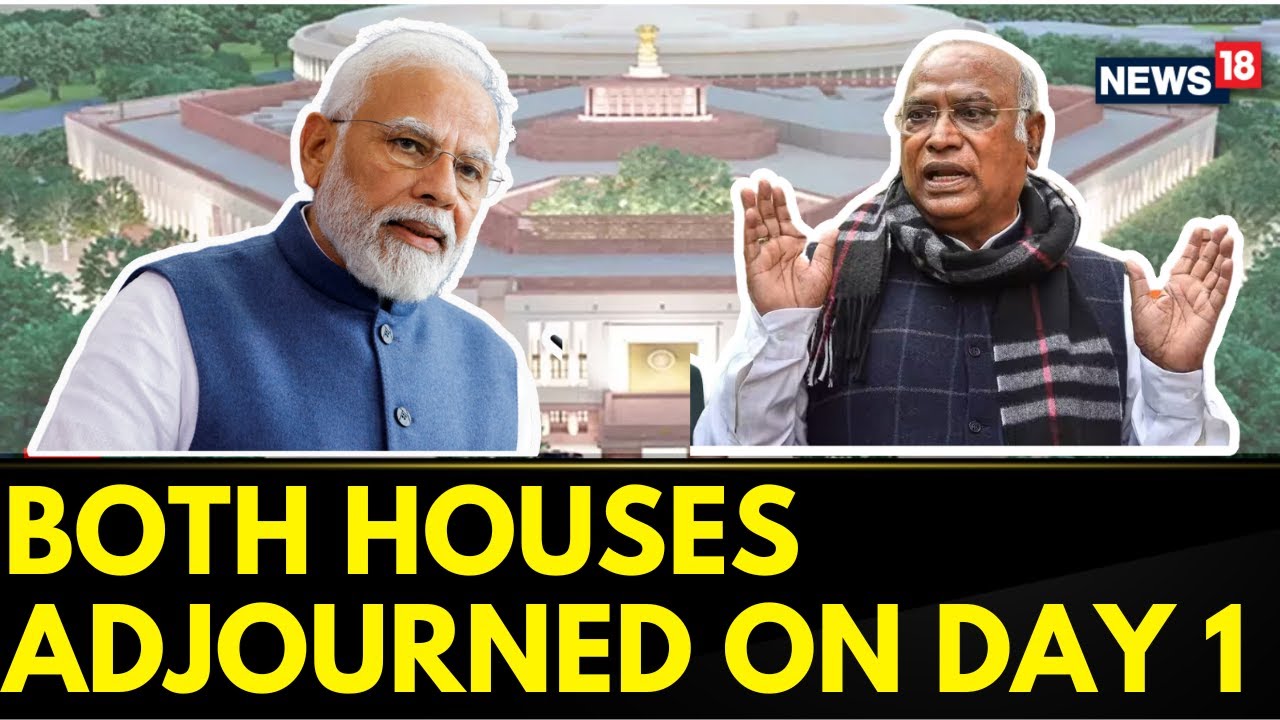 Parliament Monsoon Session | Both Houses Of Parliament Adjourned Till 11 Am Tomorrow | News18