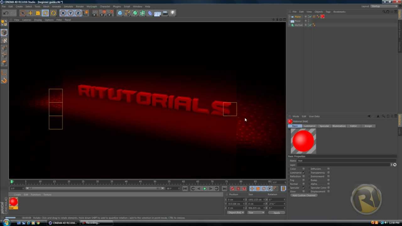 Cinema 4D Beginner Guide Part 2 - Lighting Setup