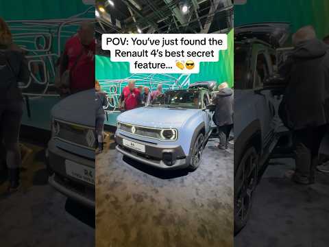 Renault 4’s genius new feature! #renault #renault4 #cars