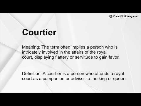 Courtier Meaning