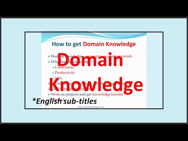 What is Domain knowledge | AI Basics | AI Online Course
