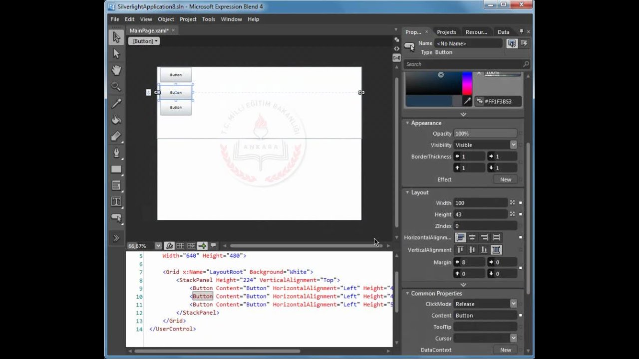 Silverlight  9. Stackpanel - ScroolViewer.wmv