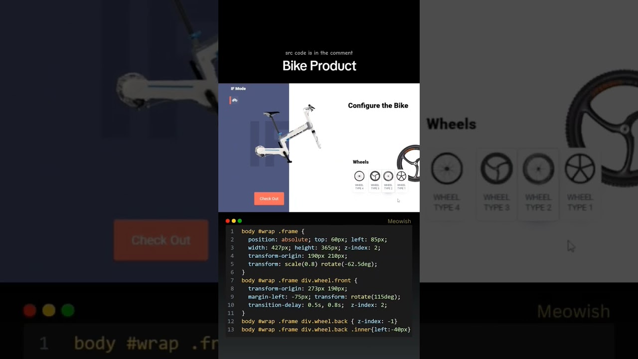 Try this! #fyp #programming #bike #animation #coding #htmlcss #javascript #codes #foryou