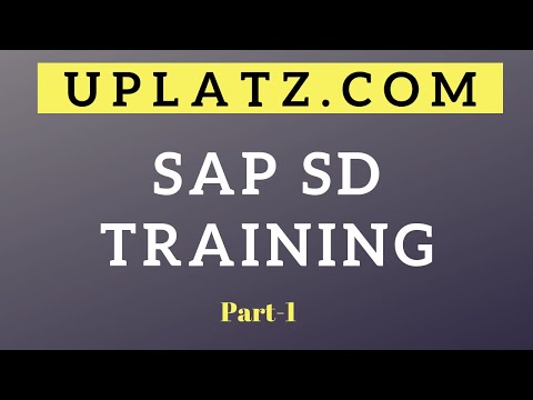 SAP SD Training & Certification - part 1 | SAP Sales and Distribution | SAP SD Consultant | Uplatz