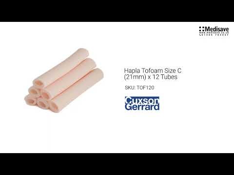 Hapla Tofoam Size C 21mm x 12 Tubes TOF120