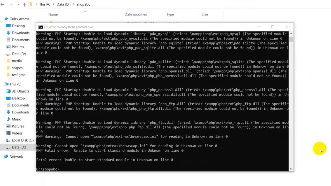 How to fix composer install error PHP Startup: Unable to load dynamic library 'bz2'