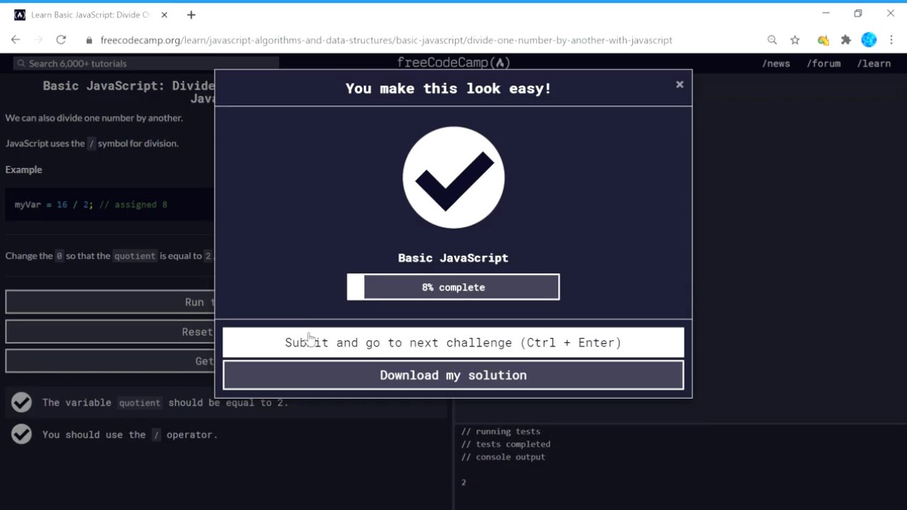 Basic JavaScript (10/111) | Multiply Two Numbers with JavaScript | freeCodeCamp