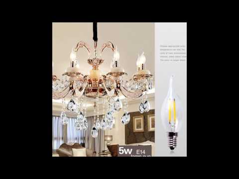 E12 LED Filament Candelabra Bulb-Bomcosy CA10-5W E12 LED Filament Candelabra Bulb,Household Light Bu