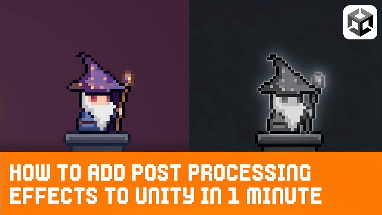 How to add Post Processing effects to Unity in 1 minute | Top Down - Rogue-like Engine