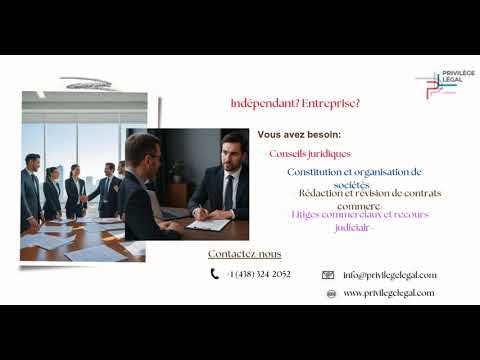 Privilège Légal: Services juridiques en droit des affaires
