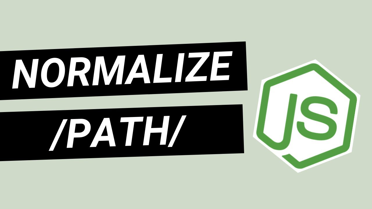 Normalize path with Node.js