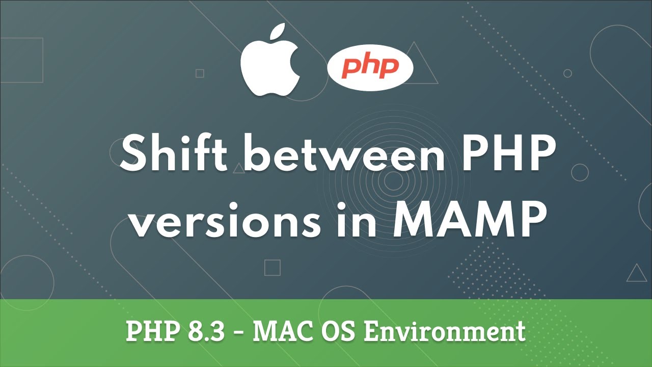 3. Shift between PHP versions in MAMP | MAC OS | PHP 8.3