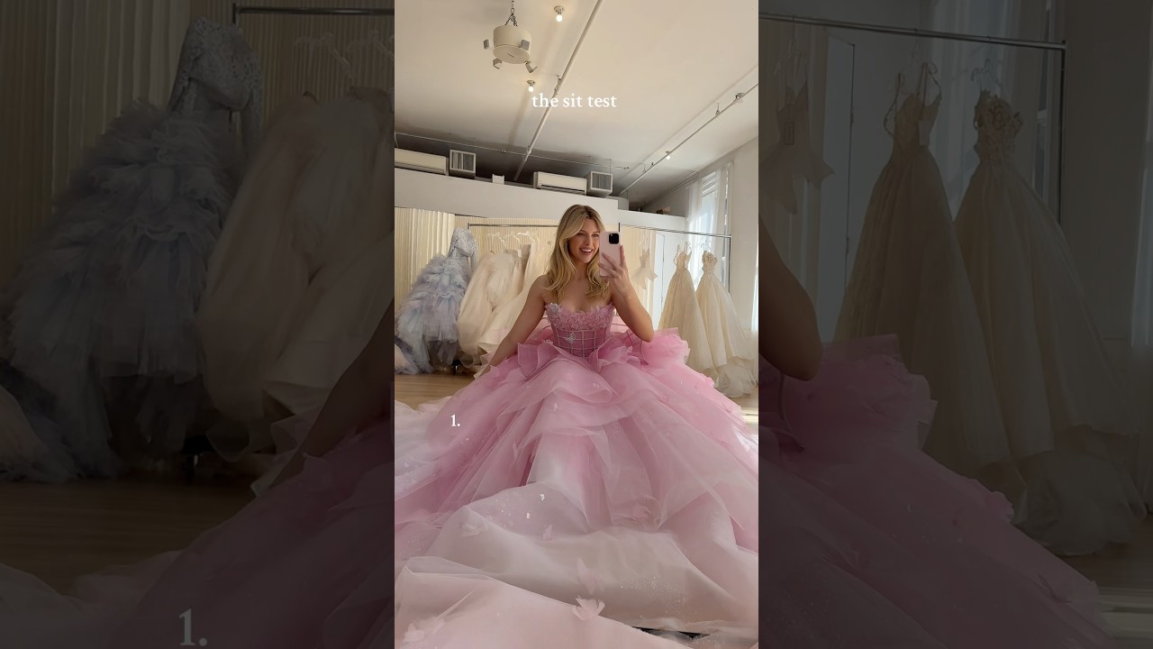 1, 2, 3, or 4? Which Ballgown Wedding Dress Passes the Sit Test?