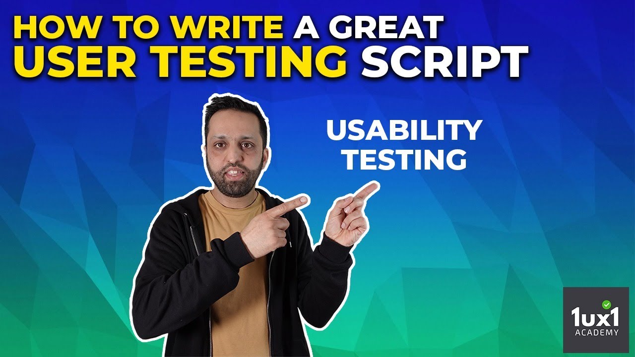 UX User Research script for User Testing and Usability Discussion Guide Template