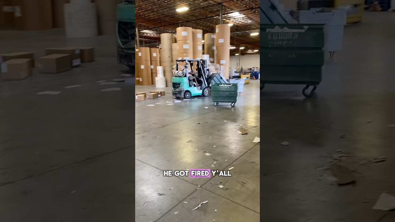 Employee Loses It After Getting Fired. Destroys Warehouse! #work