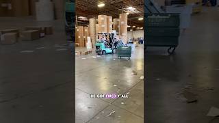 Employee Loses It After Getting Fired. Destroys Warehouse! #work