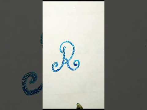 How to write R in cursive writing beautiful#youtubeshorts #viral #shorts