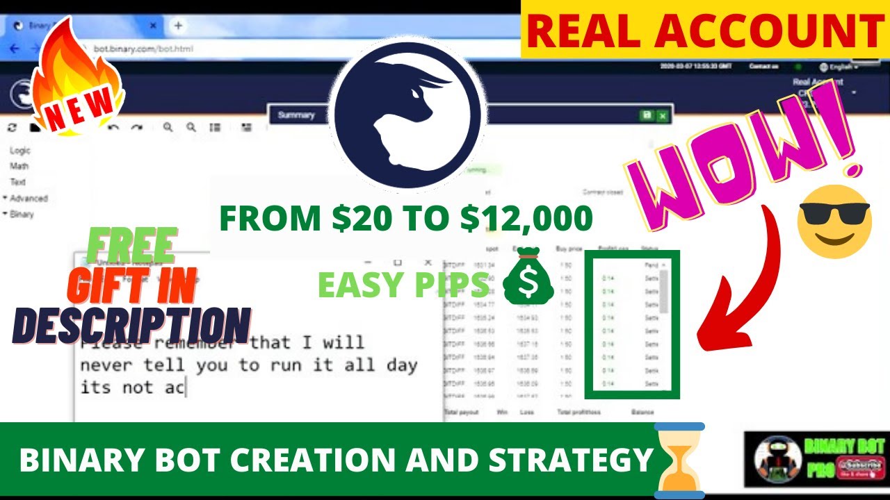 Binary Bot Creation And Best Binary.com Strategy 2023 [Paid Binary Bot]