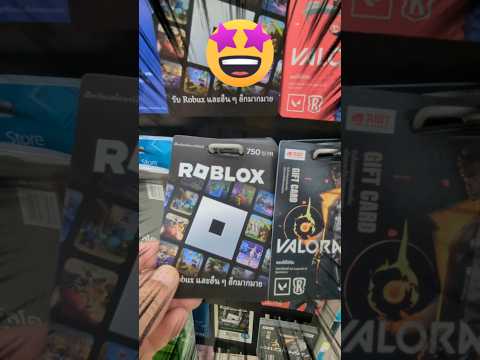 How to get a Roblox gift card in Thailand #roblox #robux #gaming #thailand #seveneleven