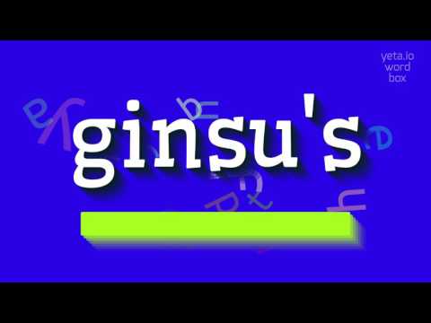 How to say "ginsu's"! (High Quality Voices)