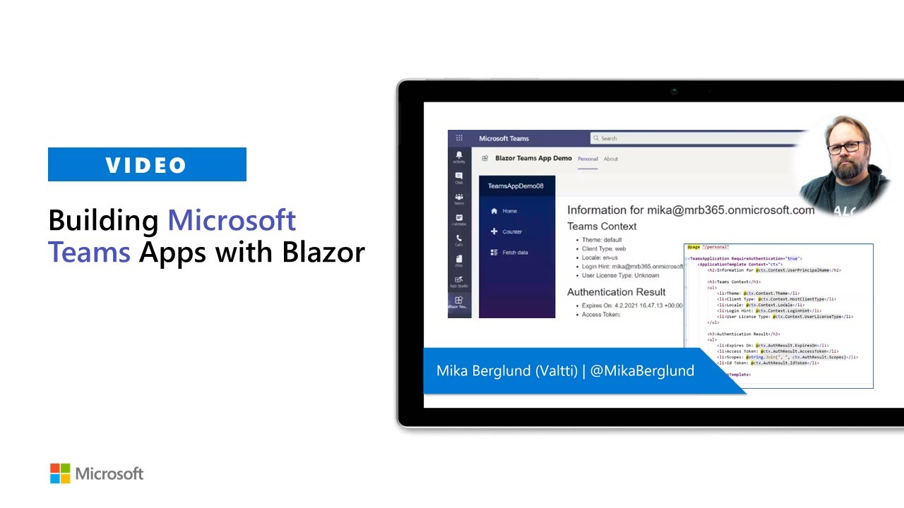 Building Microsoft Teams Apps with Blazor