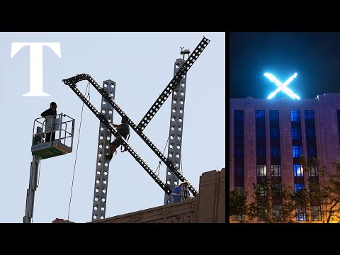 X sign removed from Twitter headquarters after complaints