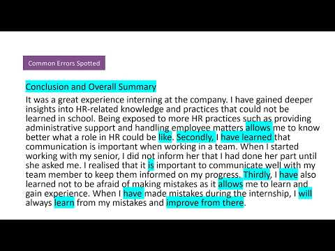 Learn Bad English - Use of Firstly Secondly Thirdly using real Asian student reports