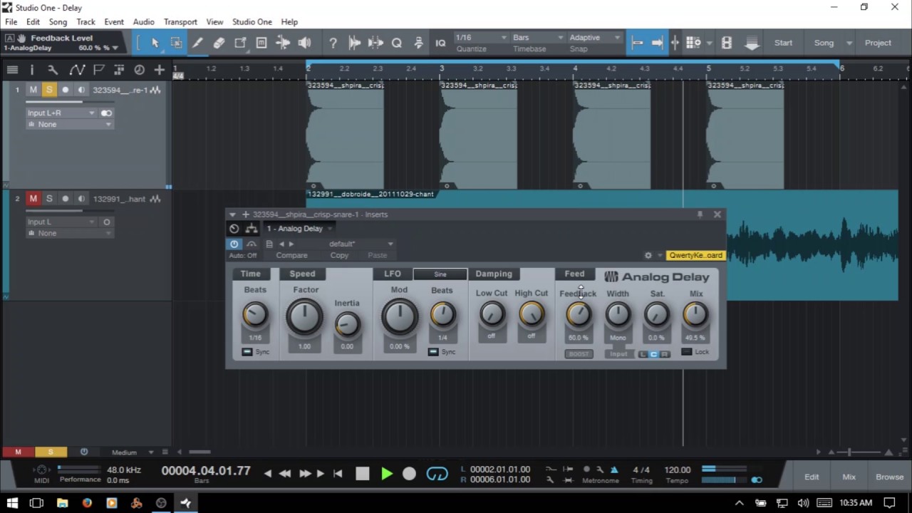 Learn Studio One 3.5 | Using Analog Delay - In Depth