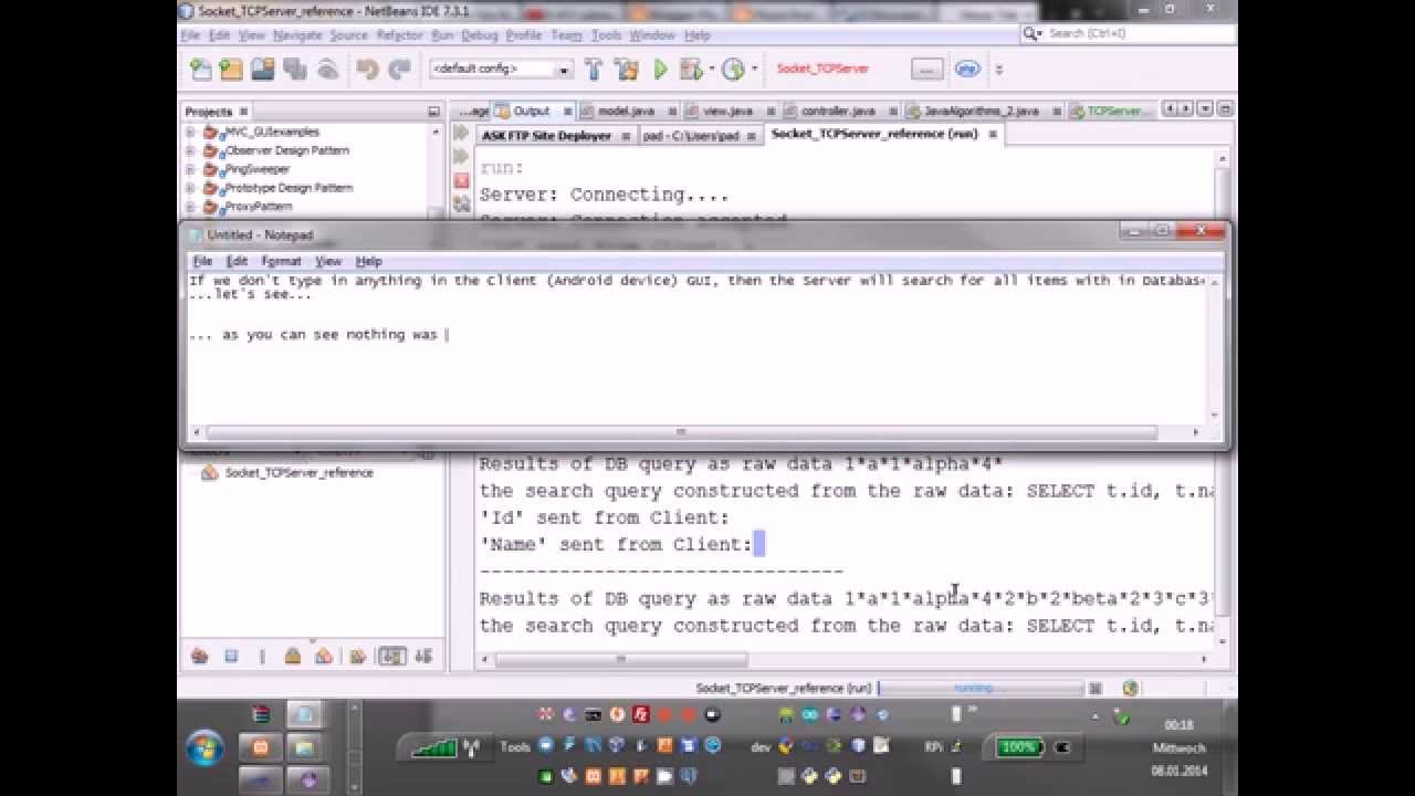 Android PC TCP Socket Communication